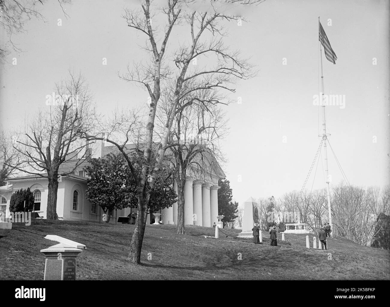 Arlington Mansion - View, Including L'Enfant's Tomb, 1917. Former home ...