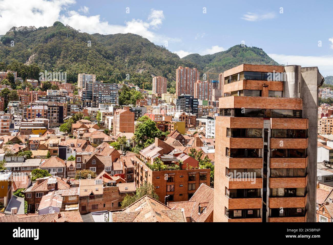 Bogota Colombia,Chapinero Norte,neighborhood panoramic city skyline ...