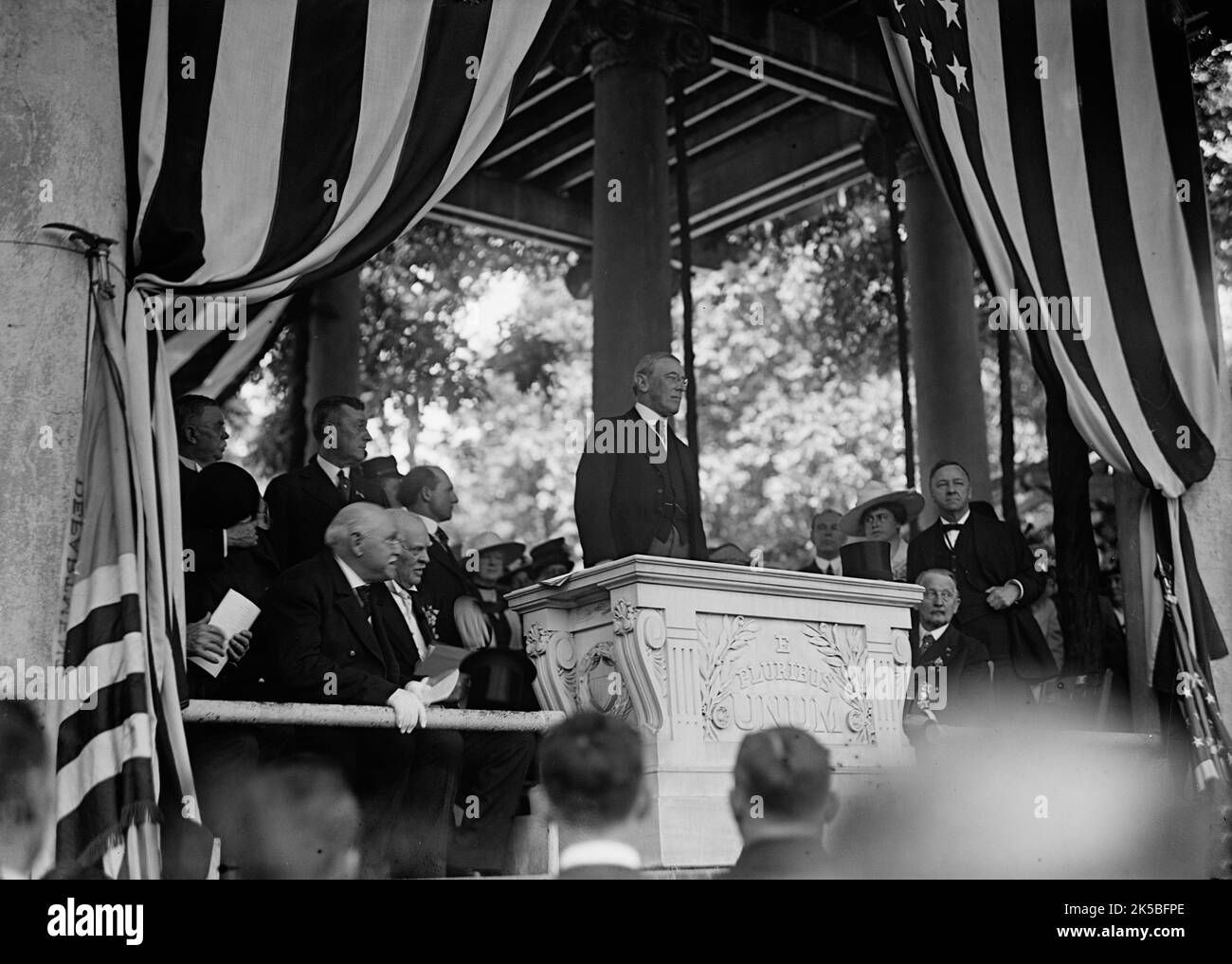 President Wilson Speaking, Memorial Day, Arlington National Cemetery ...