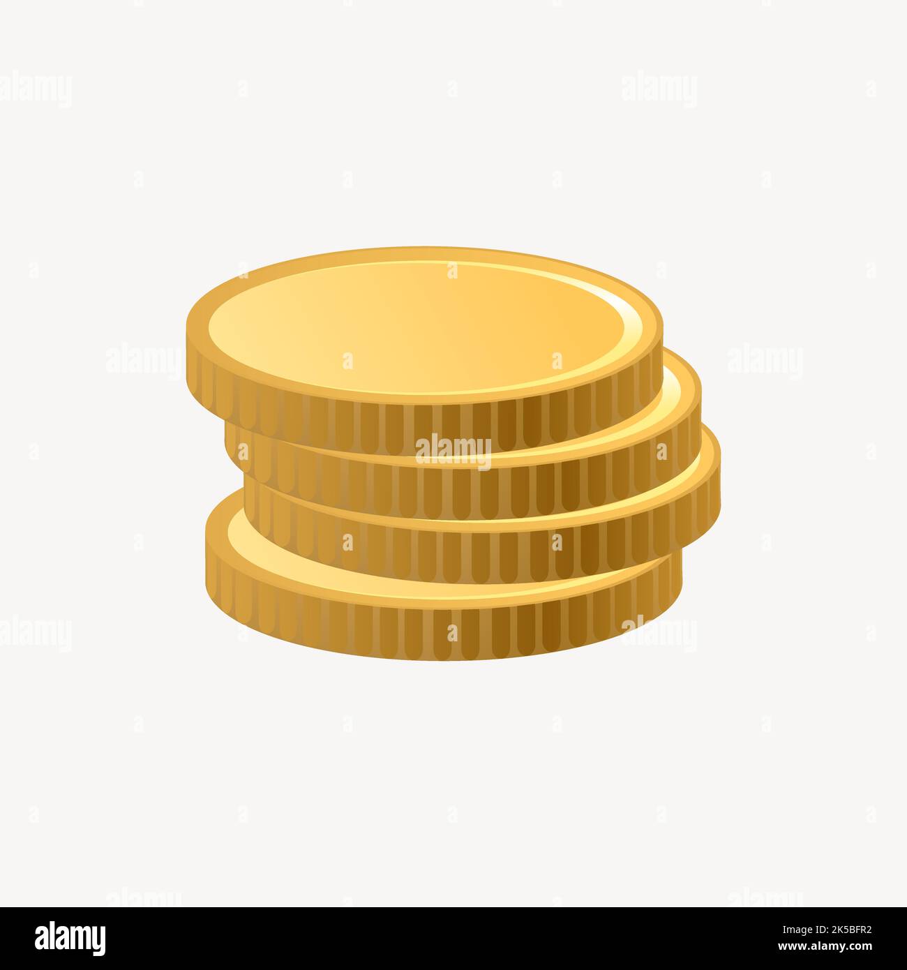 Gold coins clipart, illustration vector Stock Vector Image & Art - Alamy