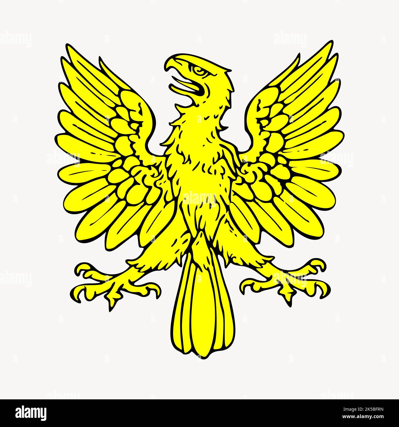 Yellow eagle clipart, illustration vector Stock Vector Image & Art - Alamy