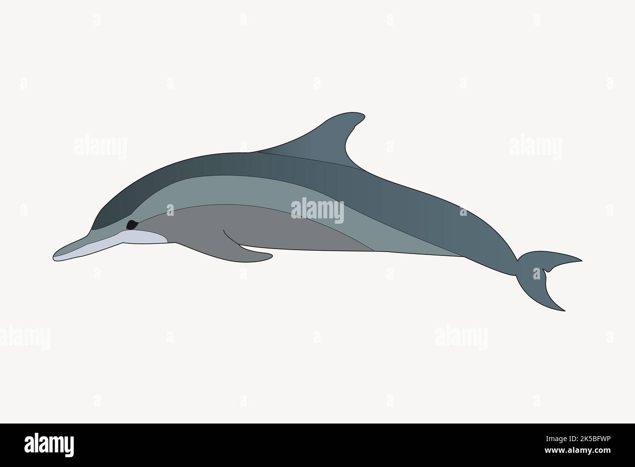 Dolphin clipart, illustration vector Stock Vector Image & Art - Alamy