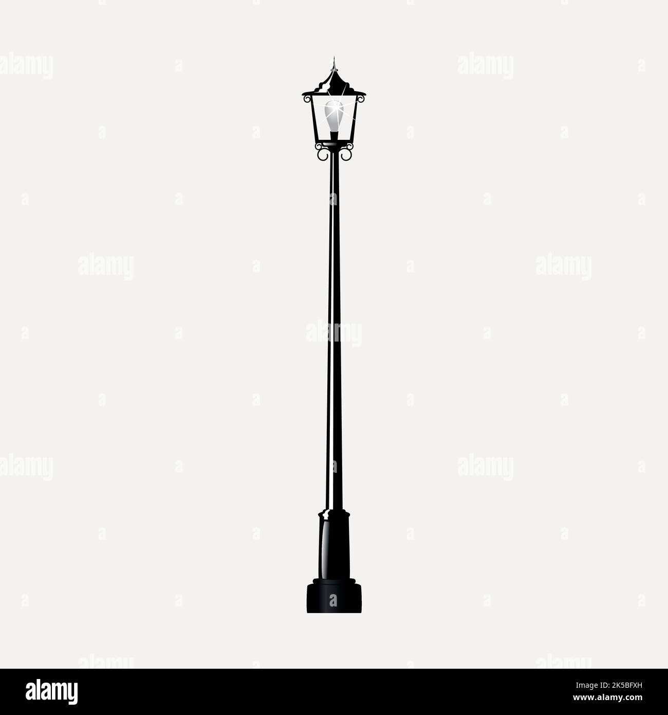 Light pole clipart, illustration vector Stock Vector Image & Art - Alamy