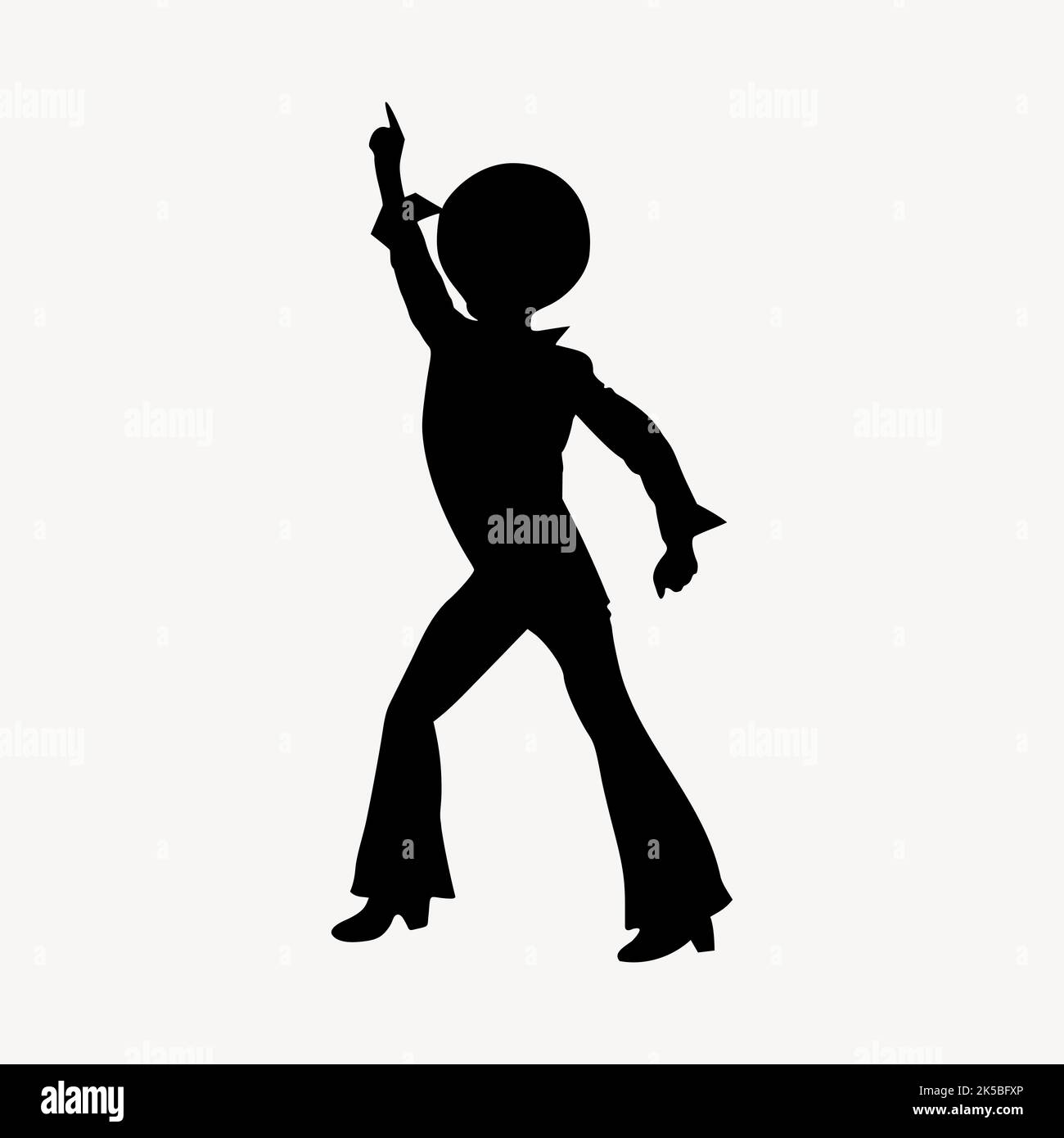 Disco man silhouette drawing hi-res stock photography and images - Alamy