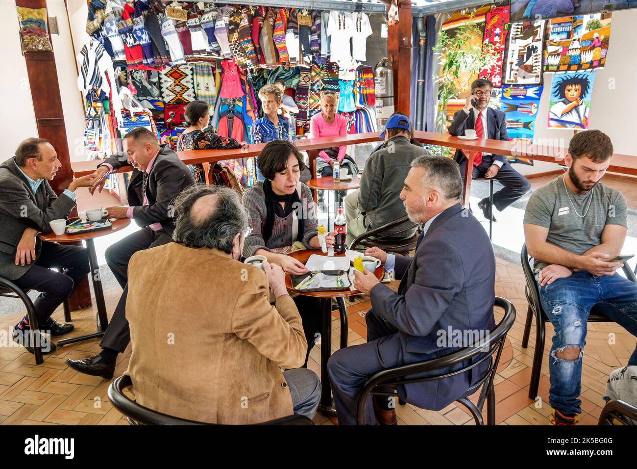 Bogota Colombia,Santa Fe Galeria Artesanal de Colombia interior inside ...