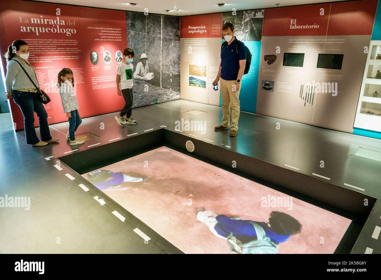 Bogota Colombia,Santa Fe Museo del Oro interior inside,family families ...