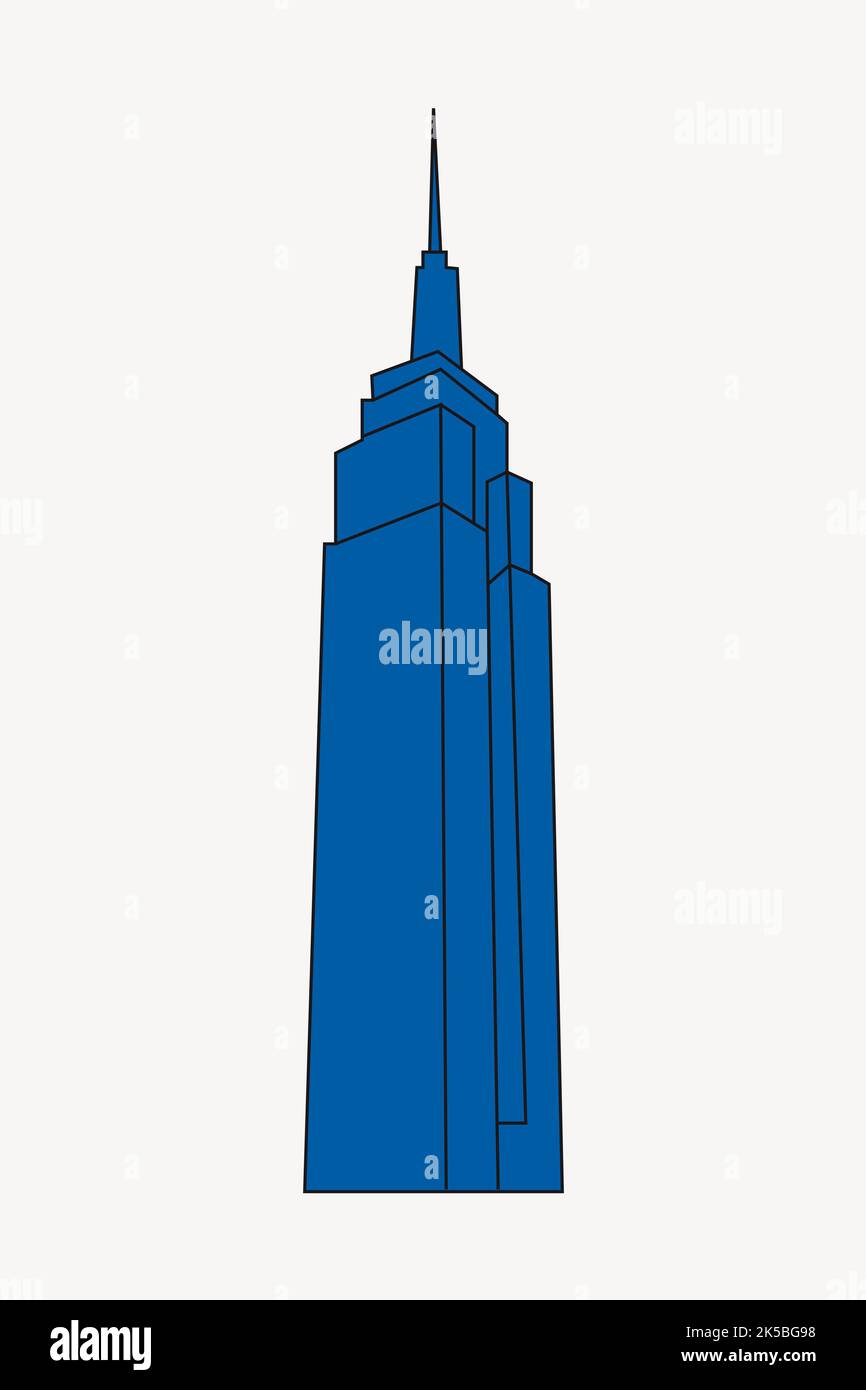High rise building clipart, illustration vector Stock Vector Image ...