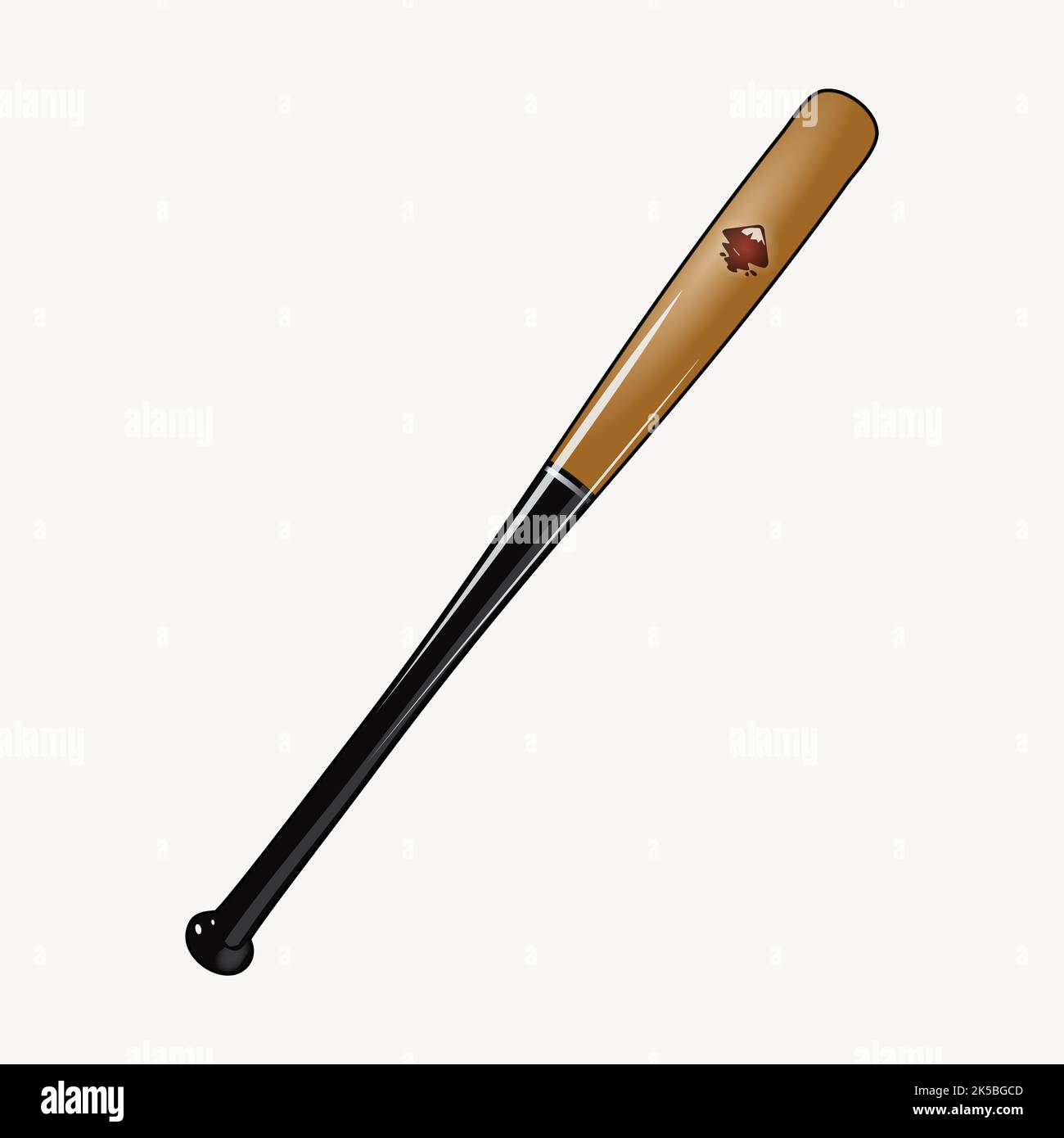 Baseball bat clipart, illustration vector Stock Vector Image & Art - Alamy