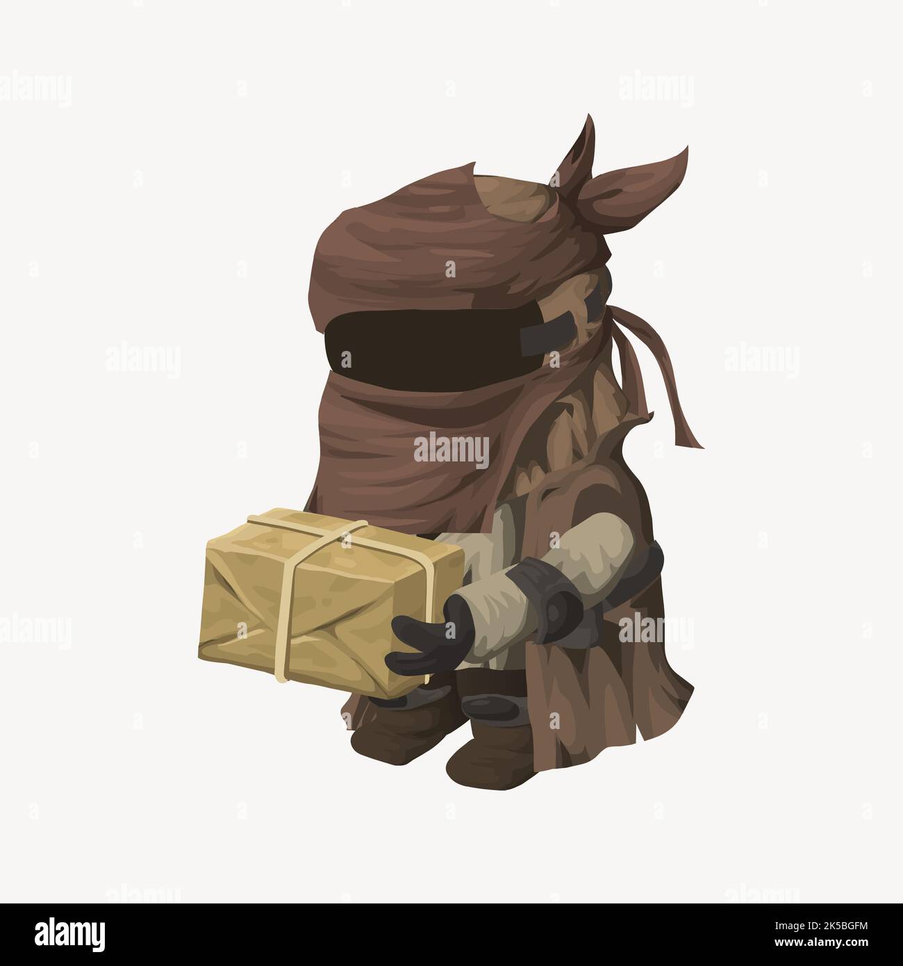 Smuggler character clipart, Glitch game illustration vector Stock ...