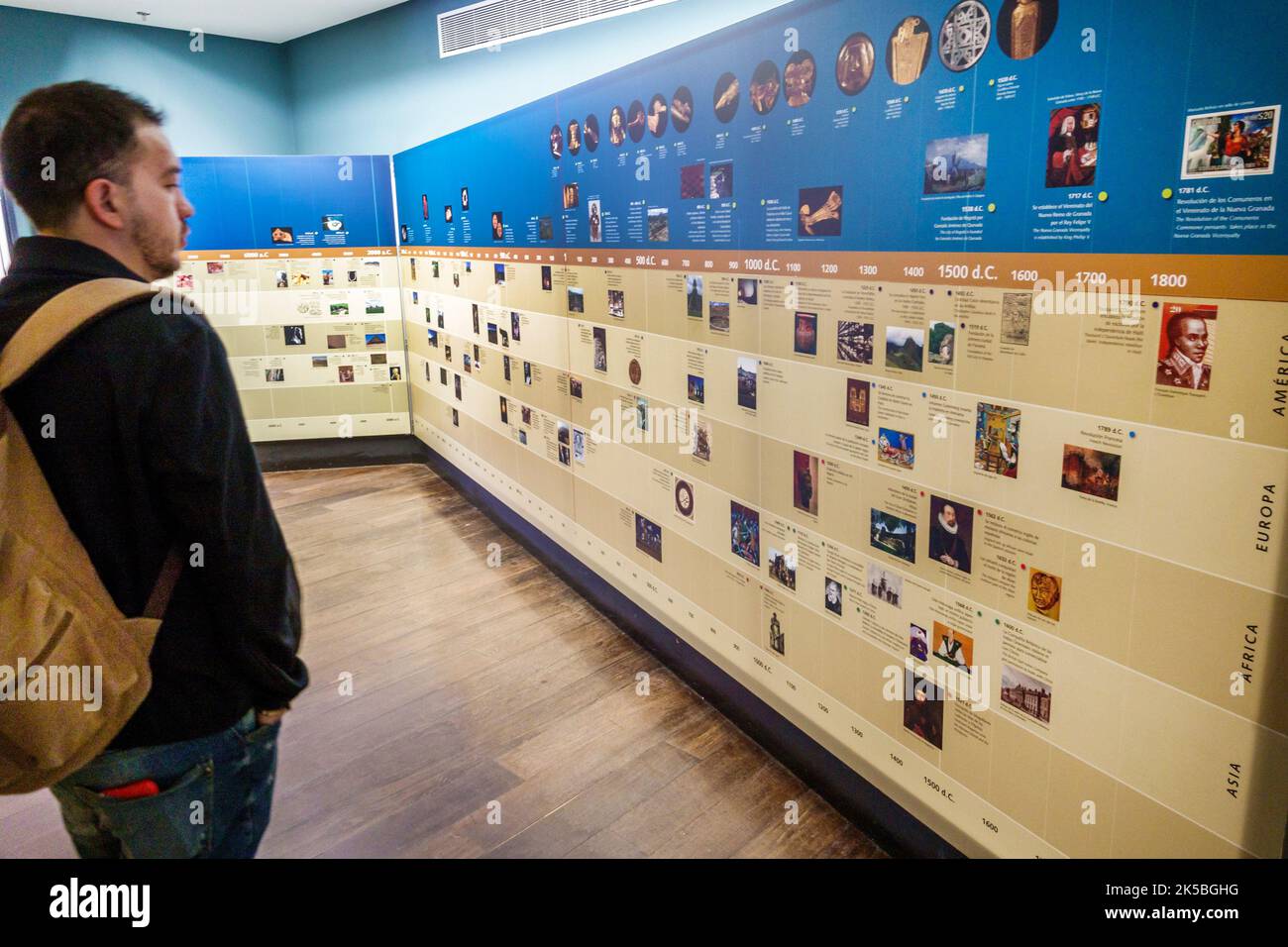 Gold museum gallery exhibit historical timeline hi-res stock ...