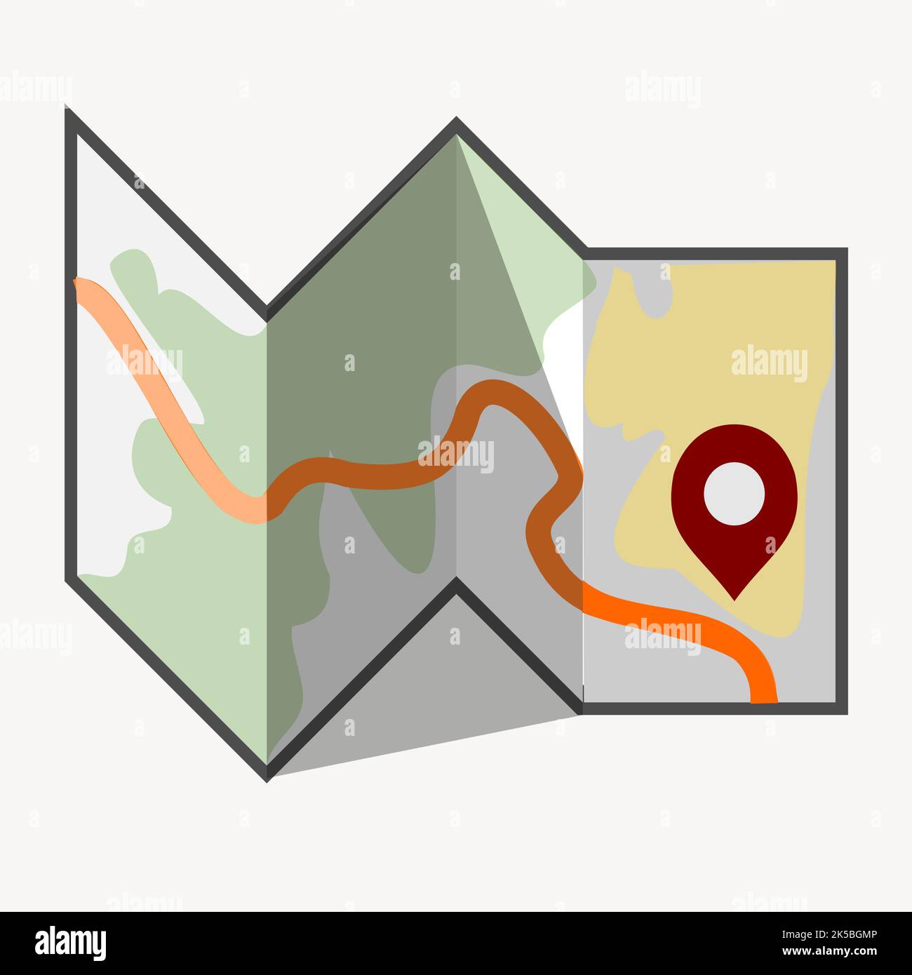 Travel map clipart, illustration vector Stock Vector Image & Art - Alamy