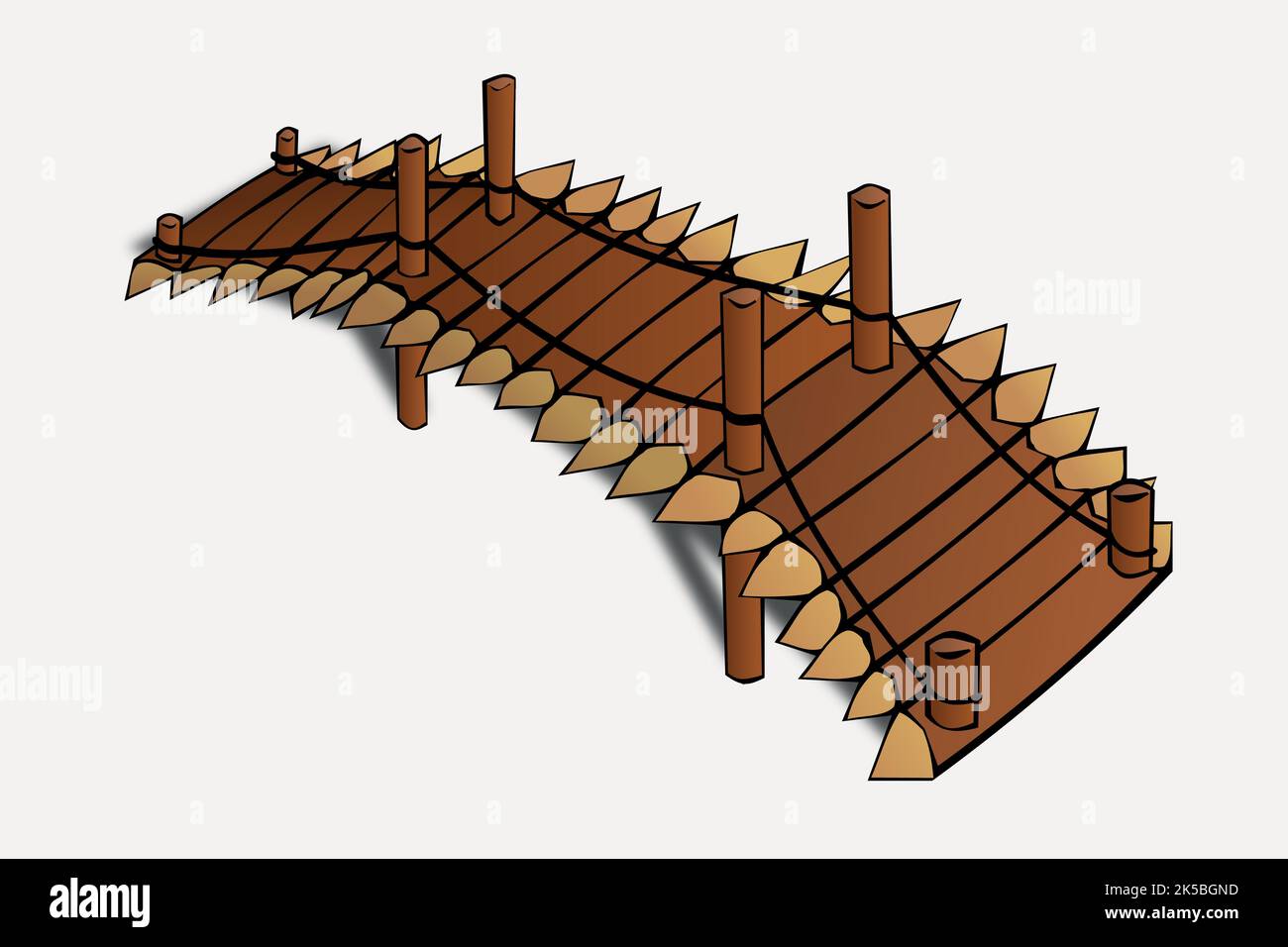 Medieval bridge clipart, illustration vector Stock Vector Image & Art ...