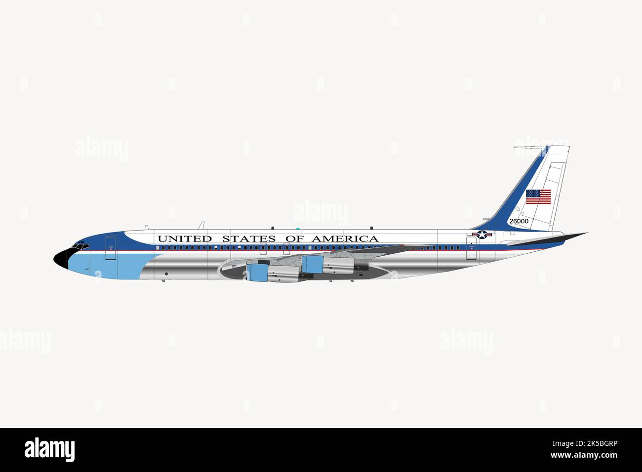 American airplane collage element illustration vector Stock Vector ...