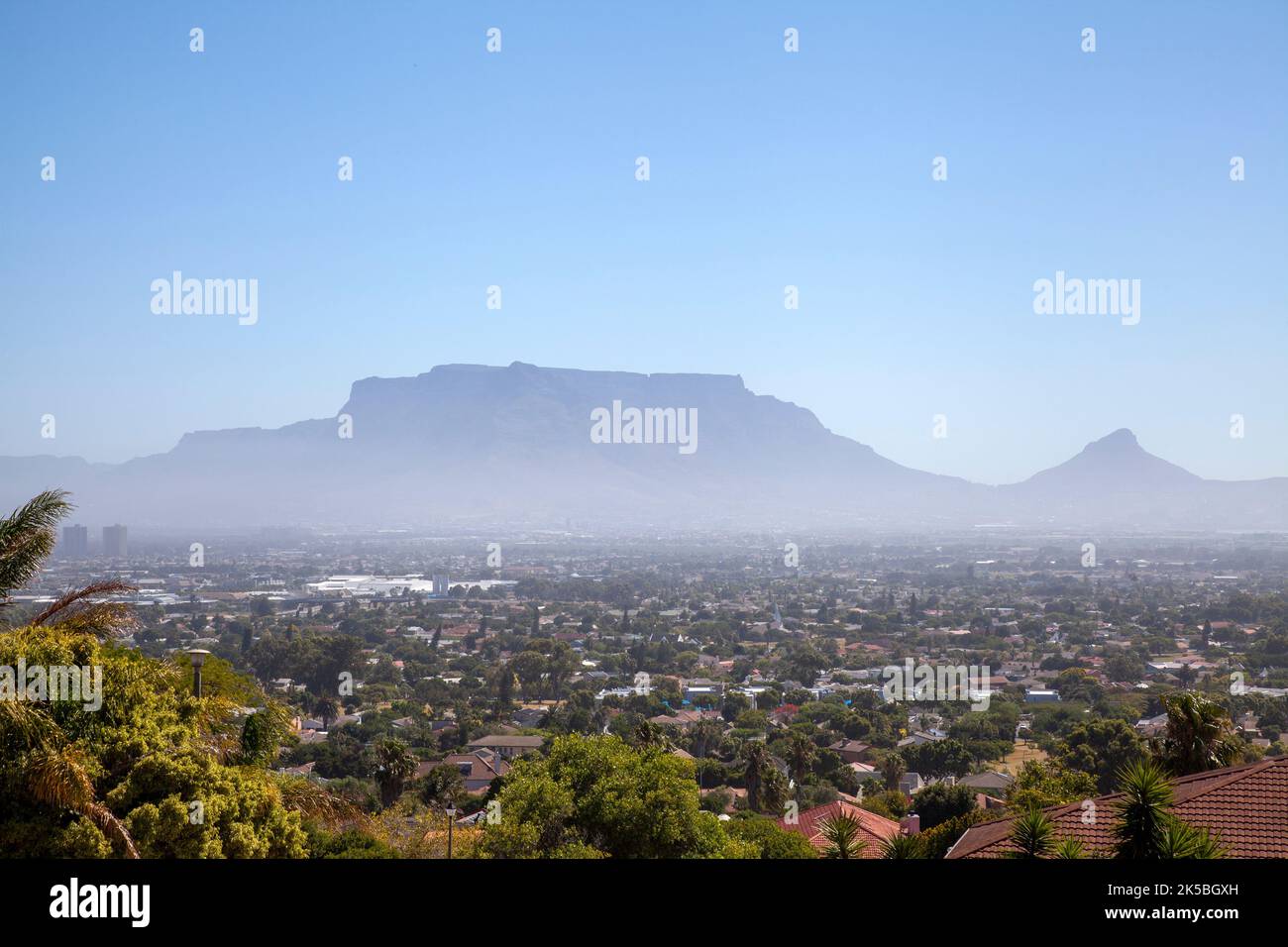 Views of Table Mountain from Southern Suburbs in Cape Town, South ...