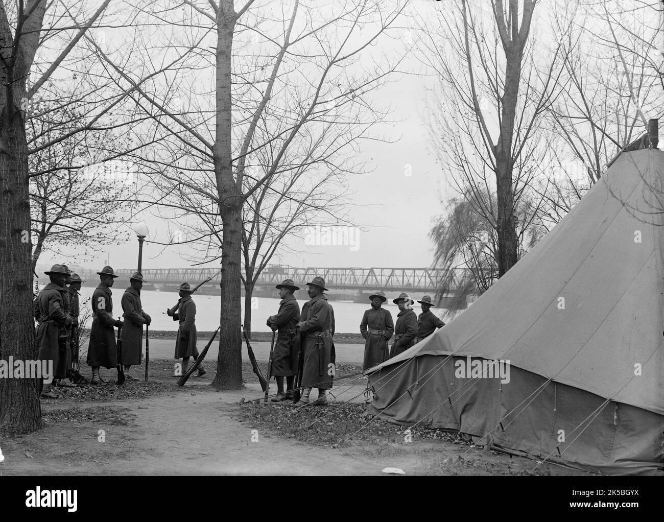Army, U.S. Negro Troops, 1917. [African American soldier] Stock Photo ...