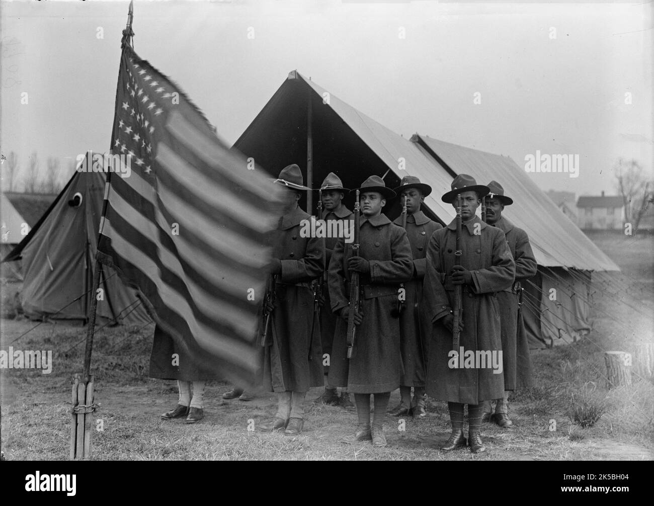 Army, U.S. Negro Troops, 1917. [African American soldiers] Stock Photo ...