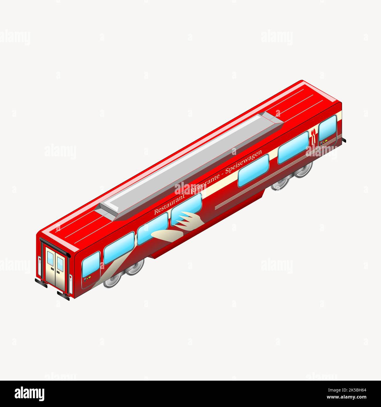 Red train collage element illustration vector Stock Vector Image & Art ...