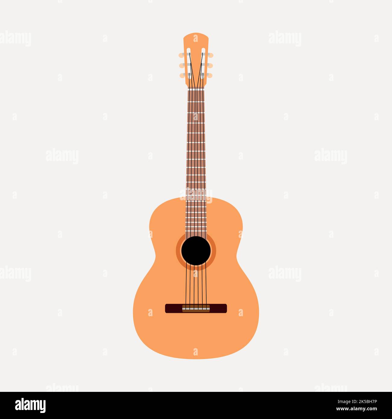 Guitar, musical instrument clipart, illustration vector Stock Vector ...
