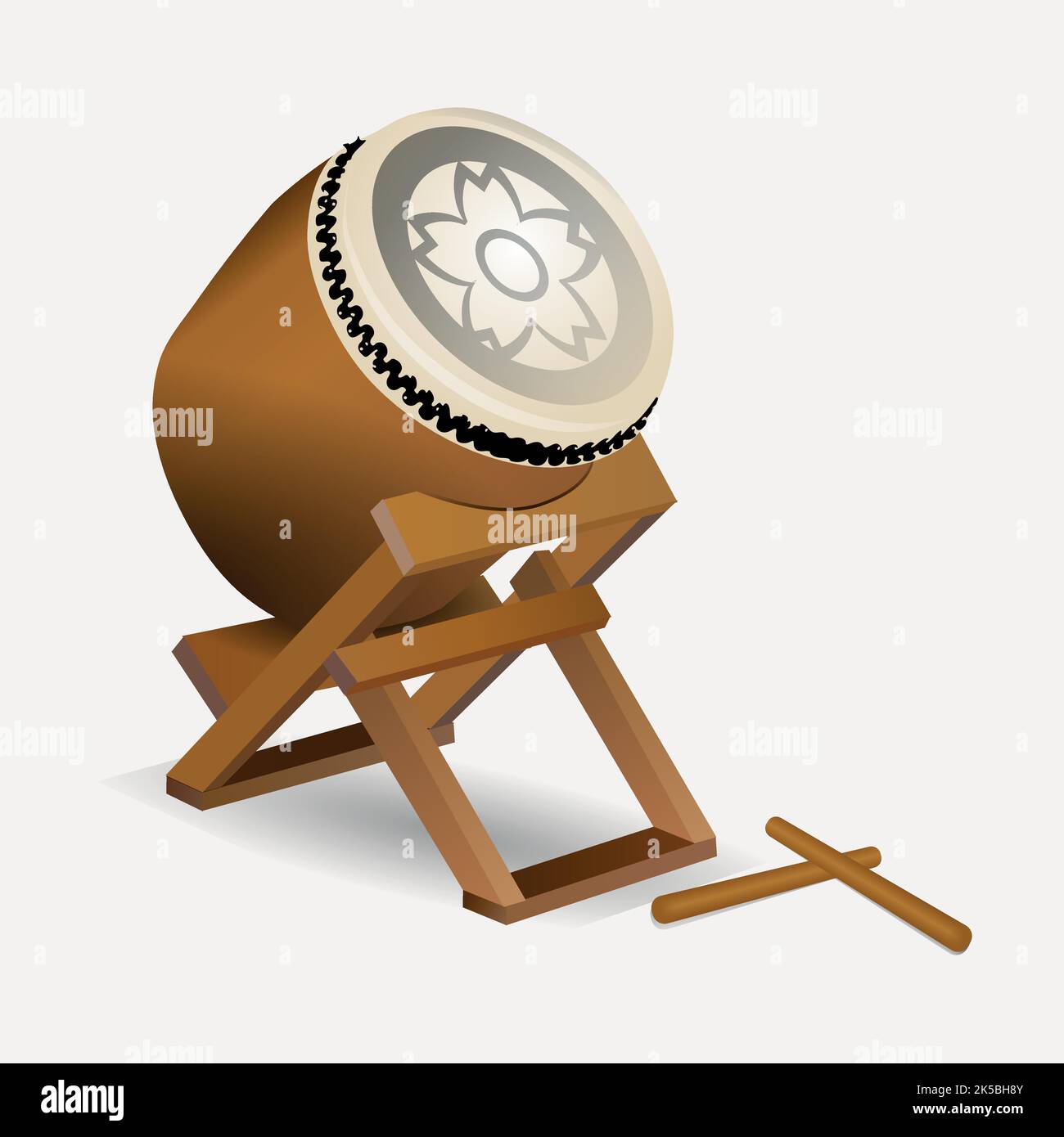 Taiko drum clipart, illustration vector Stock Vector Image & Art - Alamy