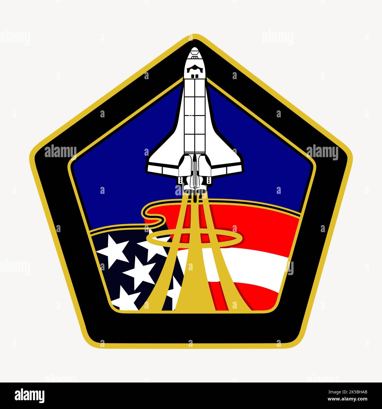 Launching rocket clipart, illustration vector Stock Vector Image & Art ...