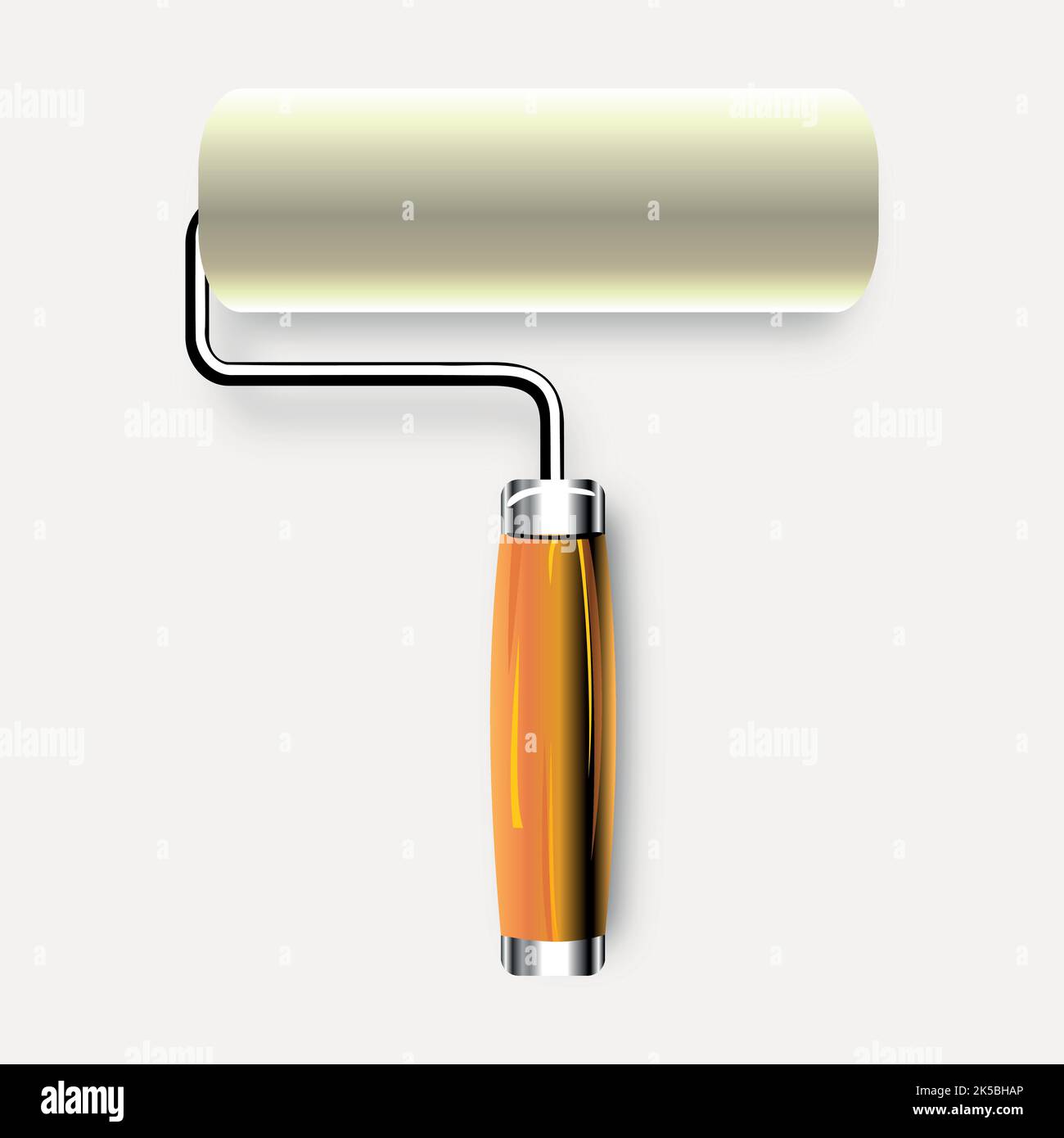Paint roller clipart, illustration vector Stock Vector Image & Art - Alamy