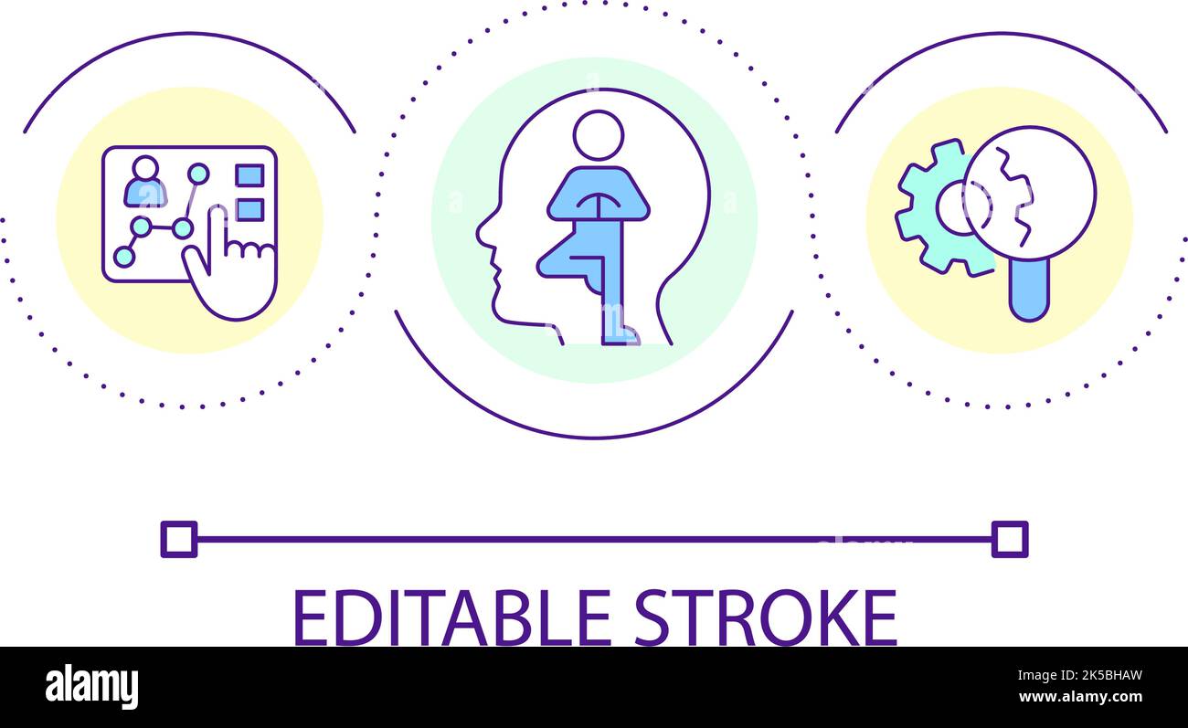 Evaluate performance and mental state loop concept icon Stock Vector ... Evaluate performance and mental state loop concept icon Stock Vector ...