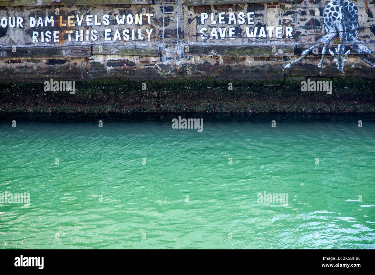 Graffiti on Basin Wall at V&A Waterfront , Cape Town - South Africa ...