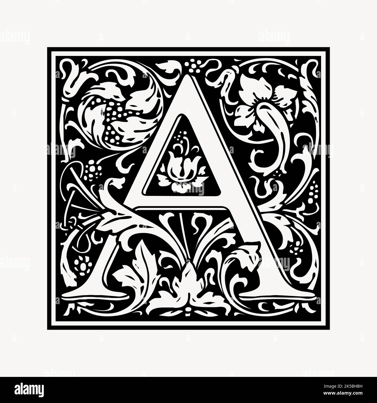 Letter A collage element illustration vector Stock Vector Image & Art ...