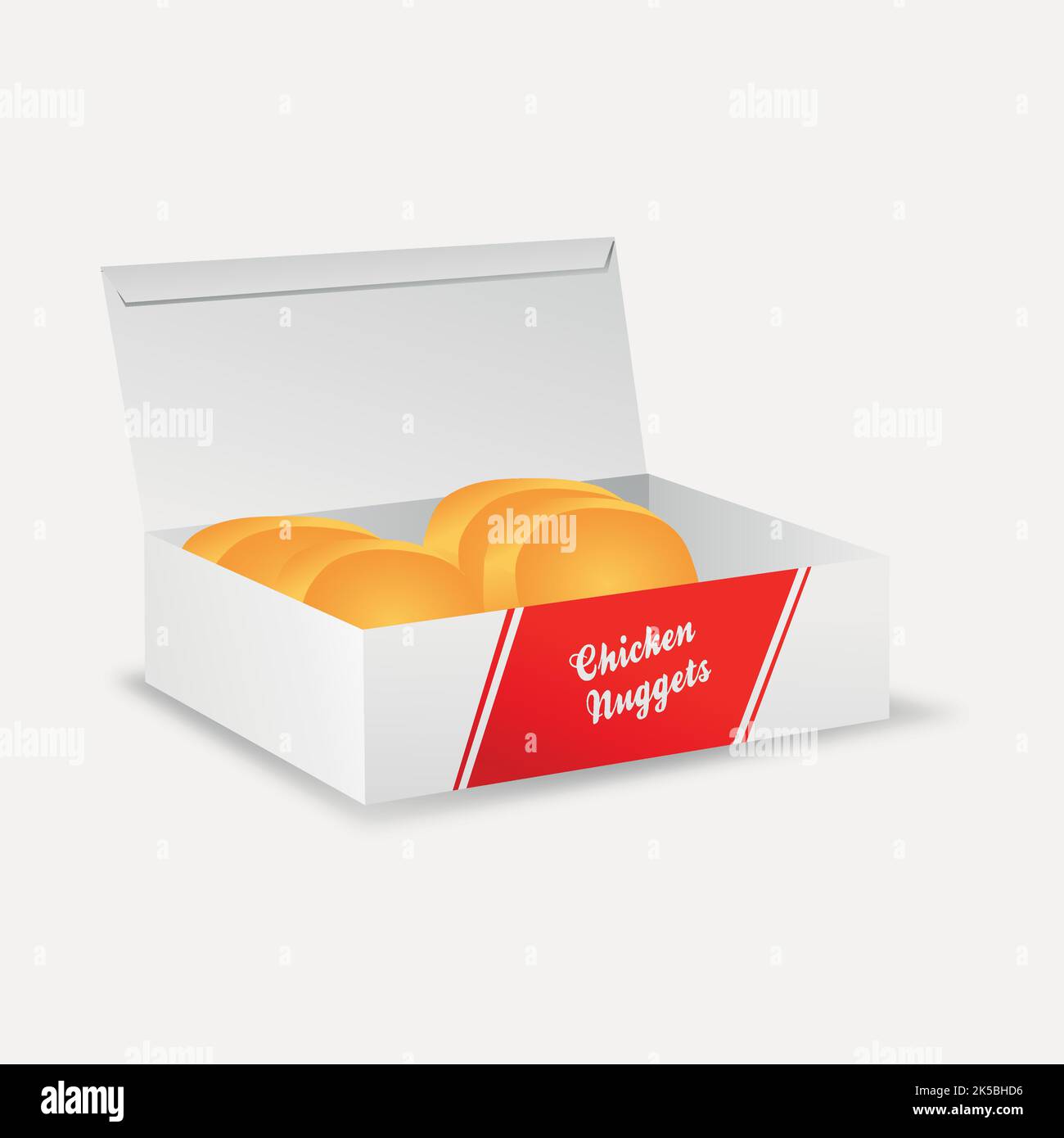 Chicken nuggets clipart, illustration vector Stock Vector Image & Art ...