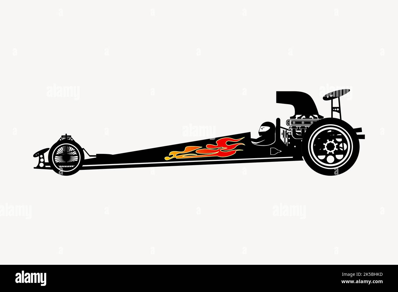 Racing car collage element illustration vector Stock Vector Image & Art ...