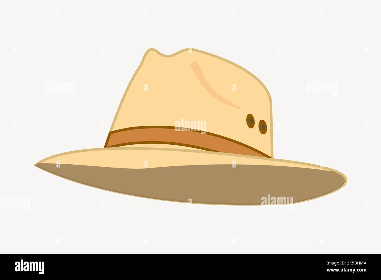 Panama hat clipart, illustration vector Stock Vector Image & Art - Alamy