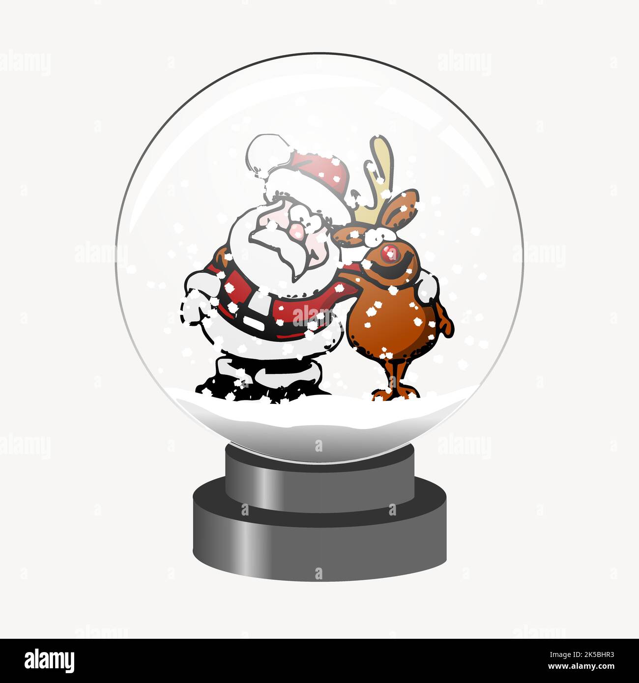 Snow globe collage element illustration vector Stock Vector Image & Art ...