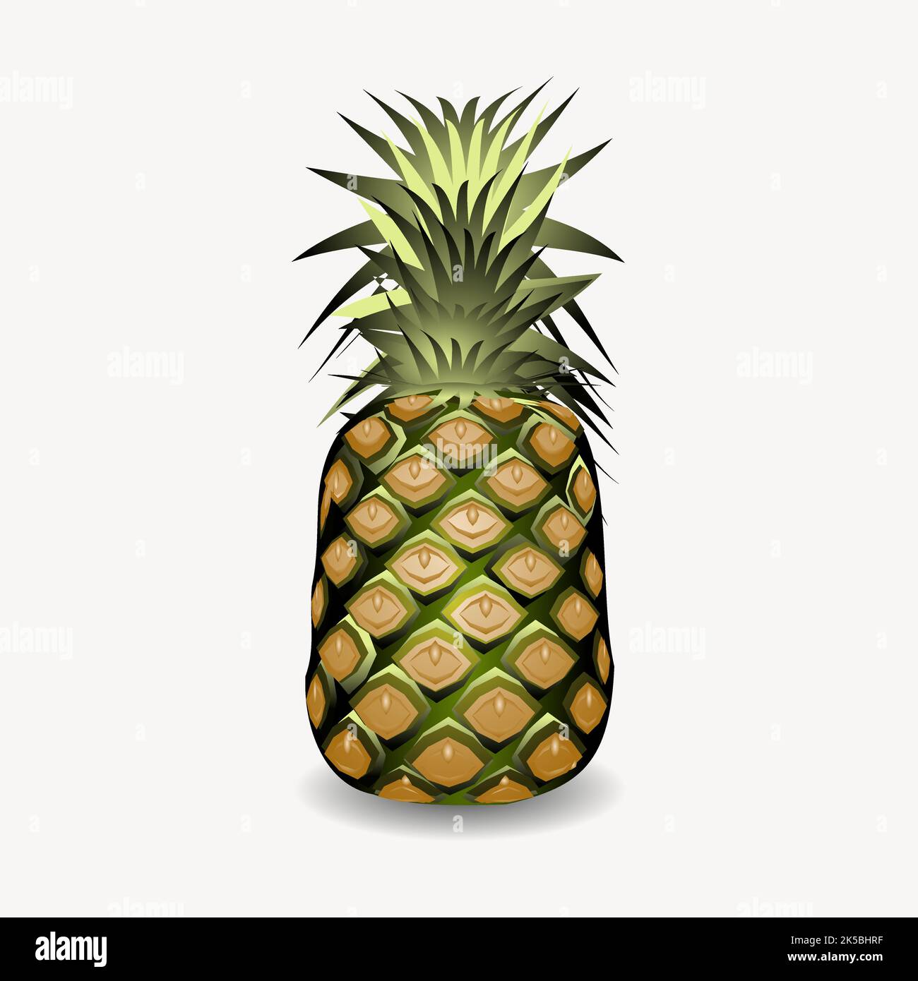 Pineapple collage element illustration vector Stock Vector Image & Art ...