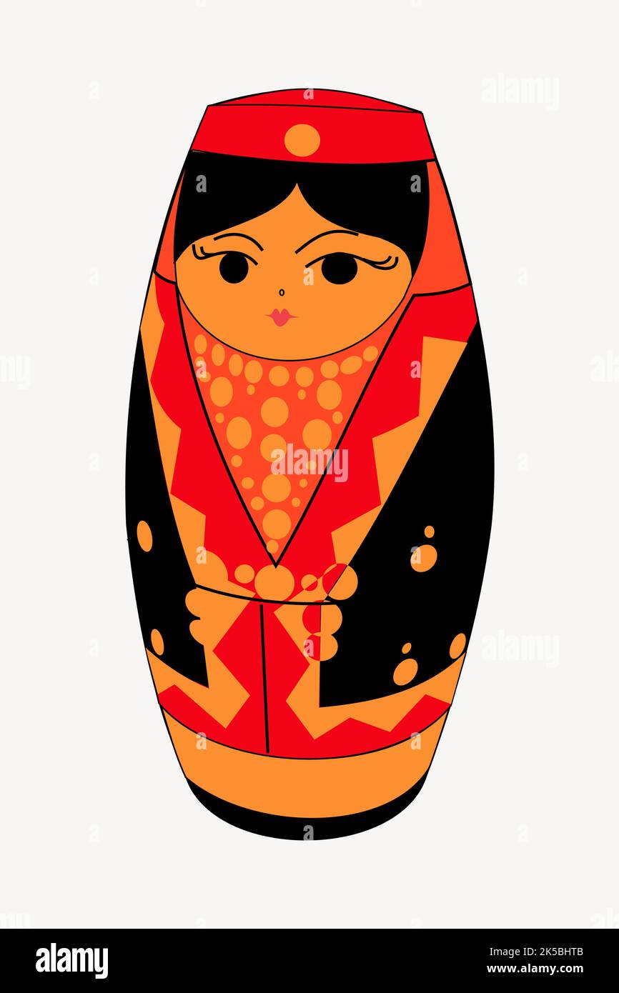 Russian doll clipart, illustration vector Stock Vector Image & Art - Alamy