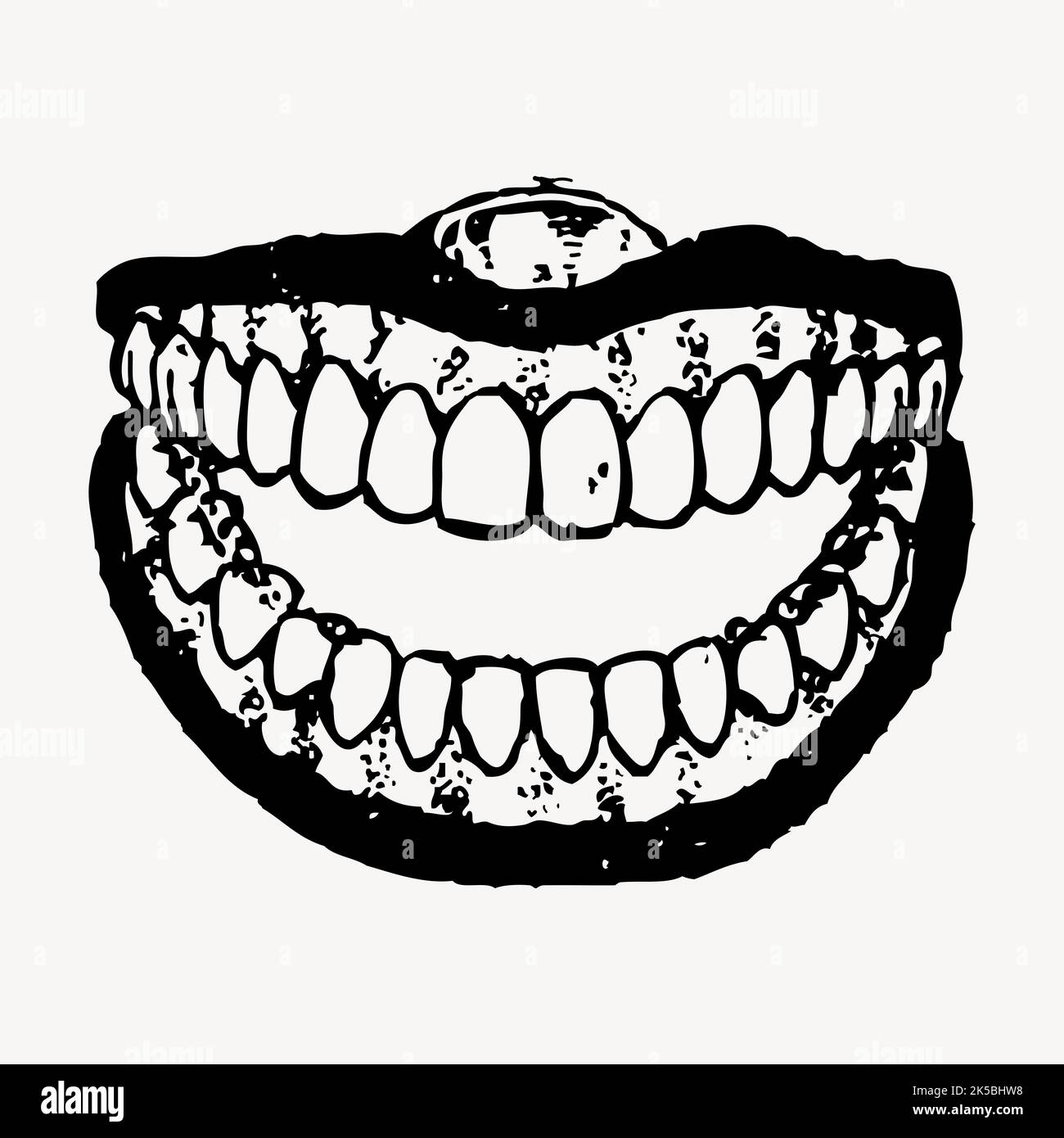 Human teeth drawing, illustration vector Stock Vector Image & Art - Alamy