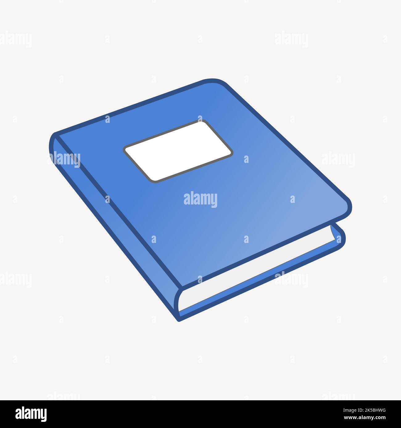 Blue book collage element illustration vector Stock Vector Image & Art ...