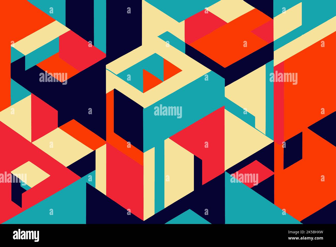 A vivid background illustration with graphic shapes,can be used as ...
