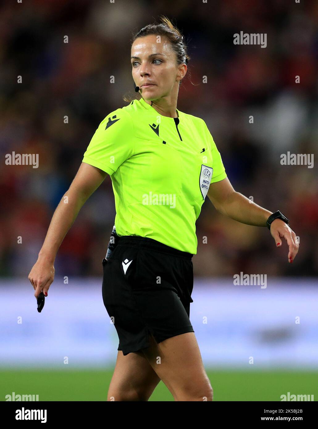 Referee Marta Huerta Da Aza during the FIFA Women's World Cup play-off ...