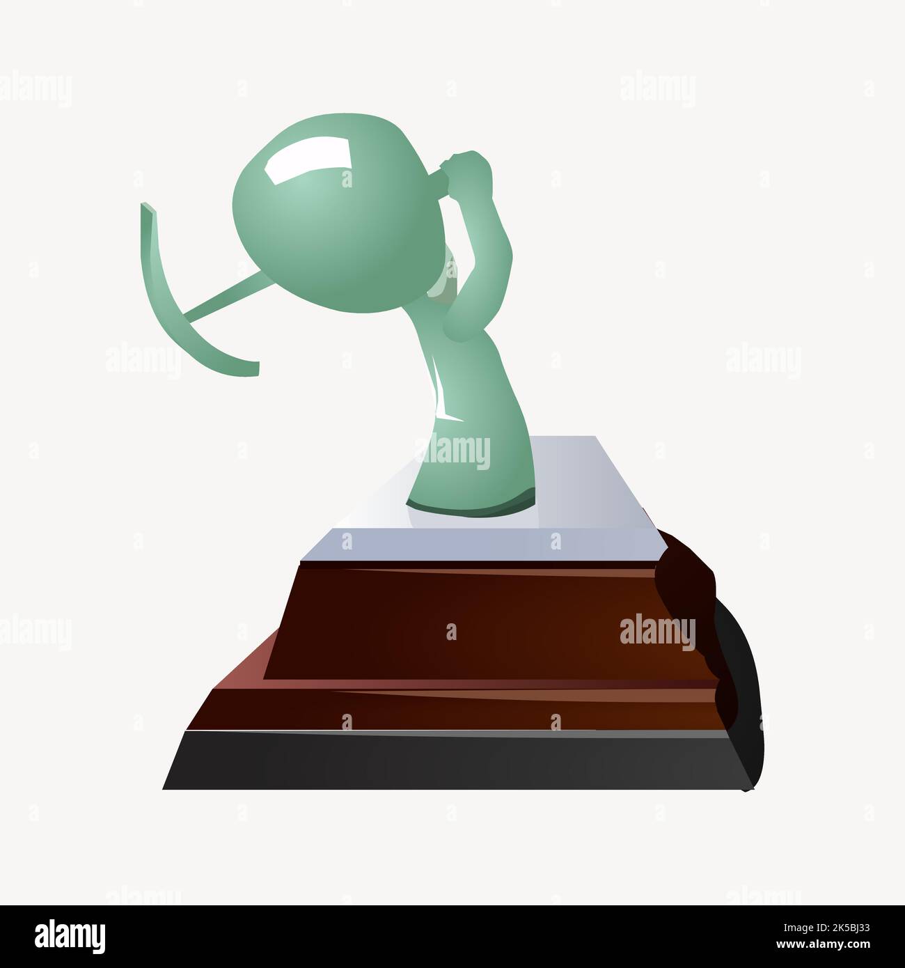 Street creator rock trophy clipart, Glitch game illustration vector ...