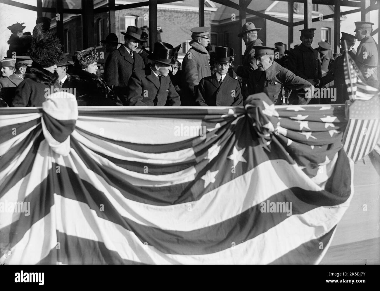 Woodrow Wilson and Newton Diehl Baker, Fort Myer Officers' Training ...