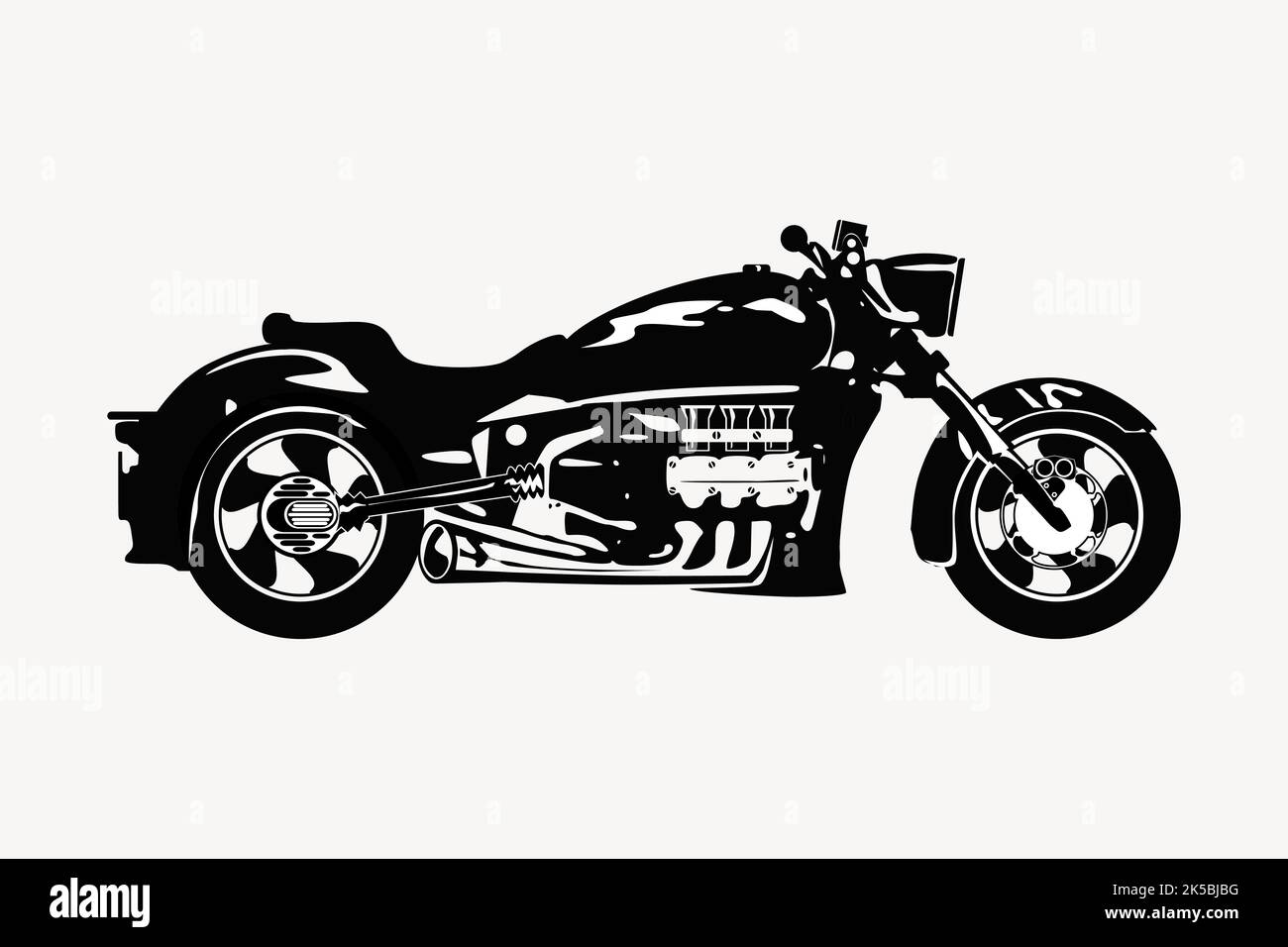 Motorcycle Cruiser Vector