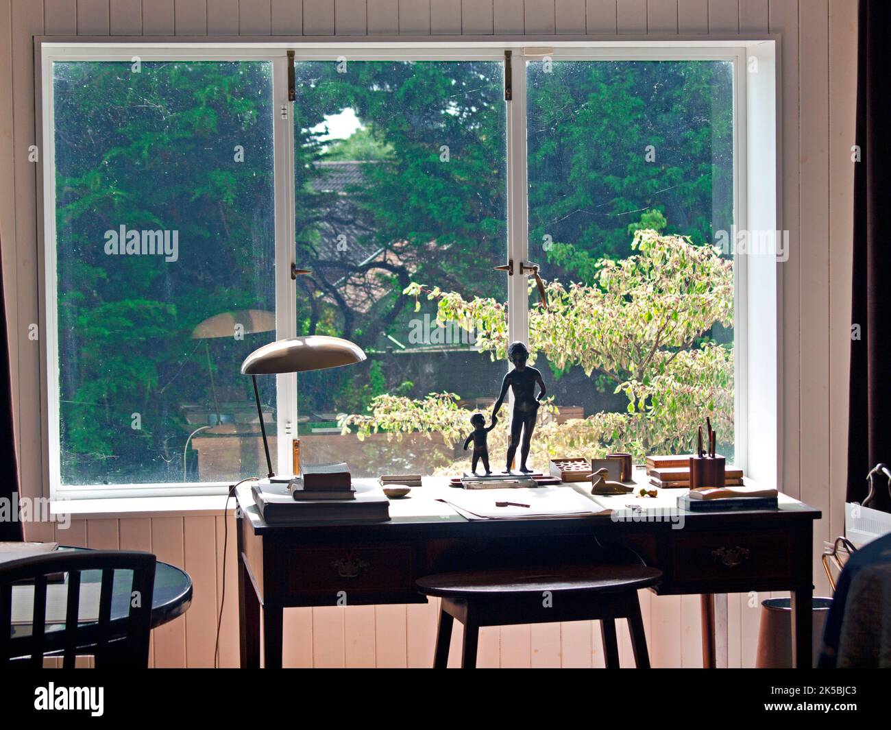 Britten's office and desk in the Red House at Alderburgh Stock Photo ...