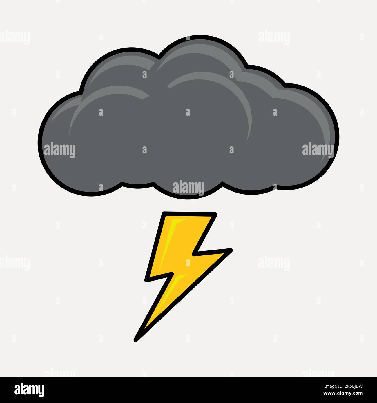 Thunder cloud clipart hi-res stock photography and images - Alamy