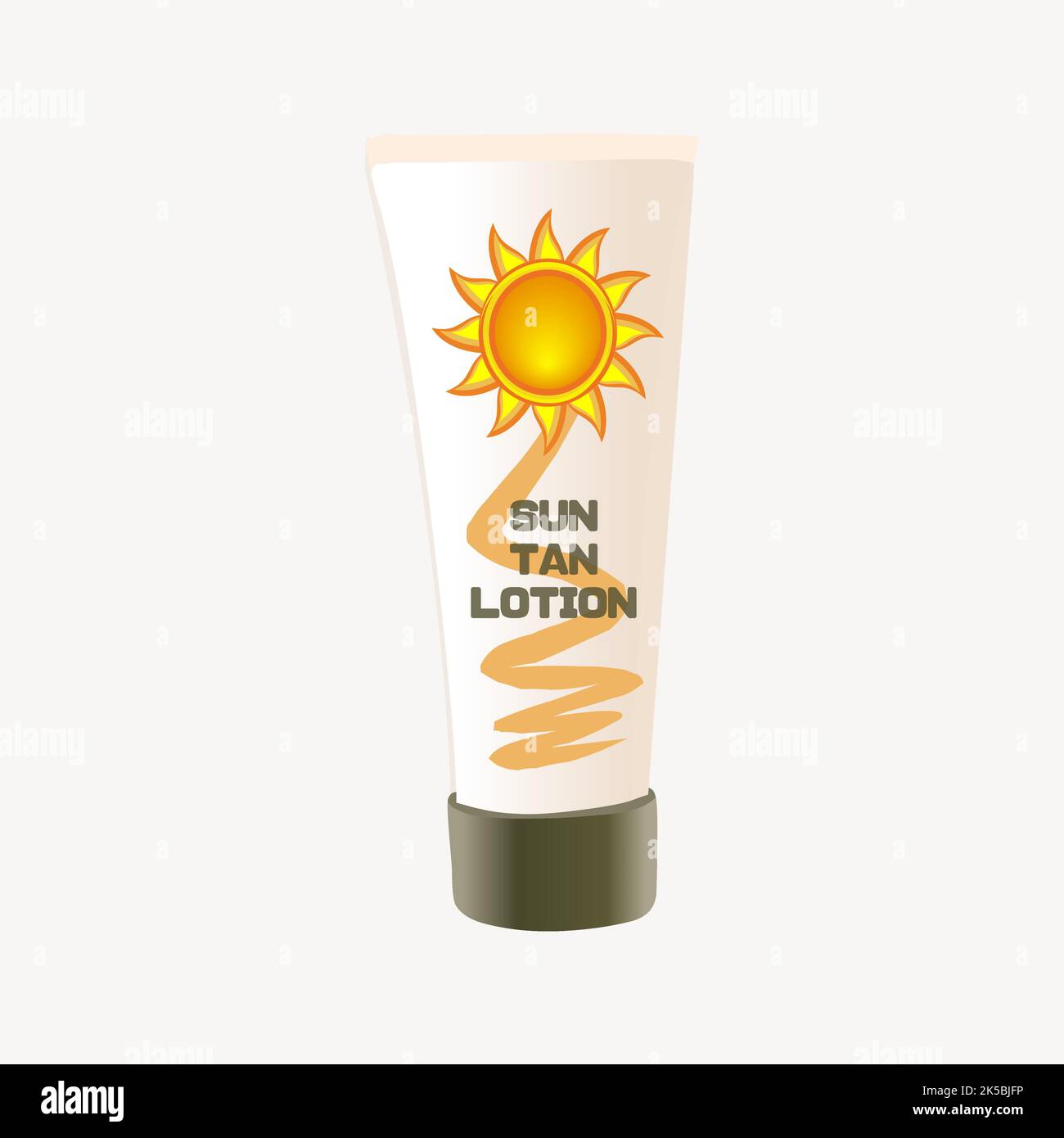 Sun tan lotion clipart, Glitch game illustration vector Stock Vector ...