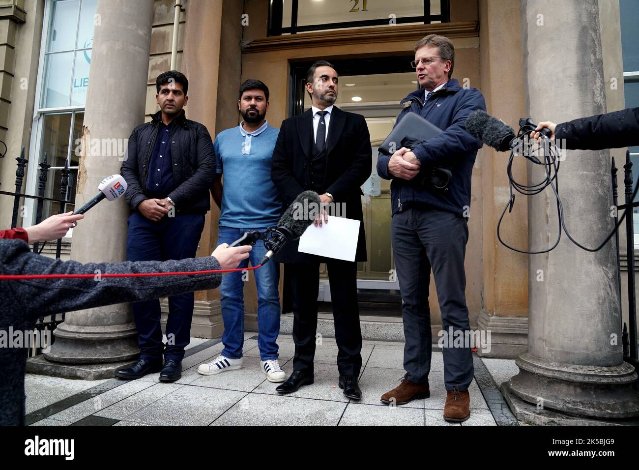 Gordon Arthur (right), Chief Executive Officer of Cricket Scotland ...