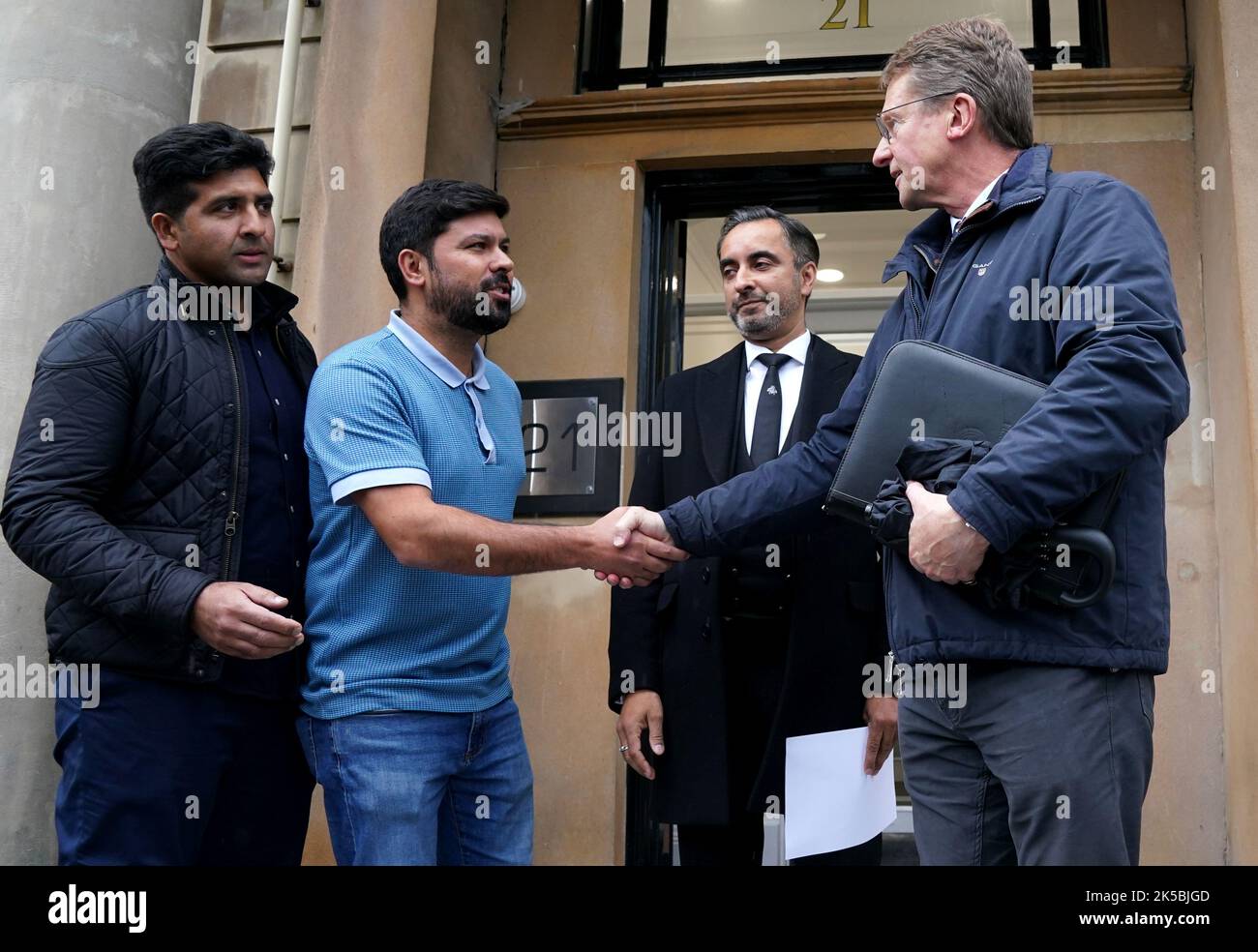 Gordon Arthur (right), Chief Executive Officer of Cricket Scotland ...