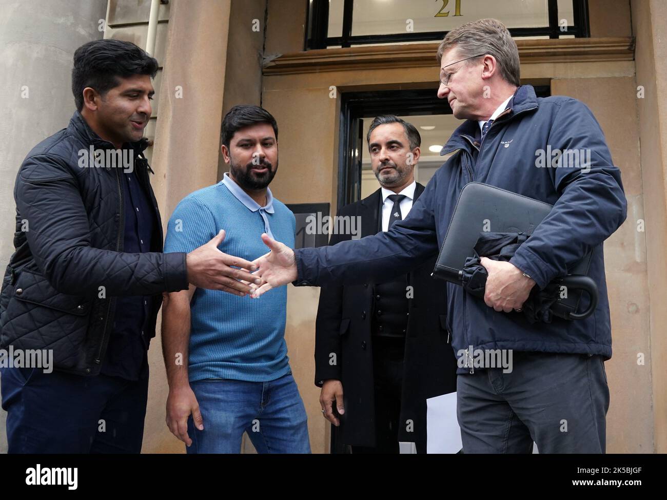 Gordon Arthur (right), Chief Executive Officer of Cricket Scotland ...
