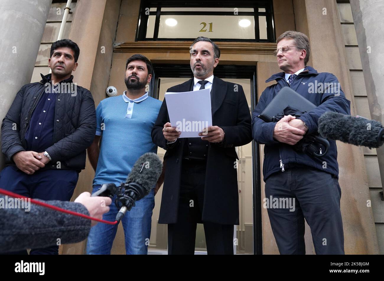 Gordon Arthur (right), Chief Executive Officer of Cricket Scotland ...