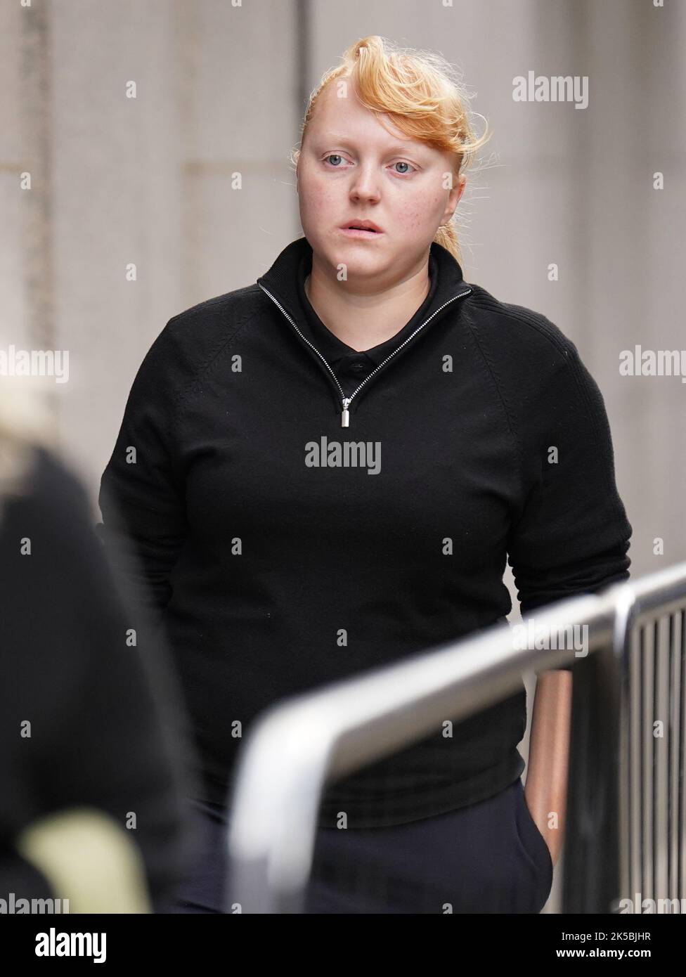 Amber Markham, the niece of murder victim James Markham, 45, arriving ...