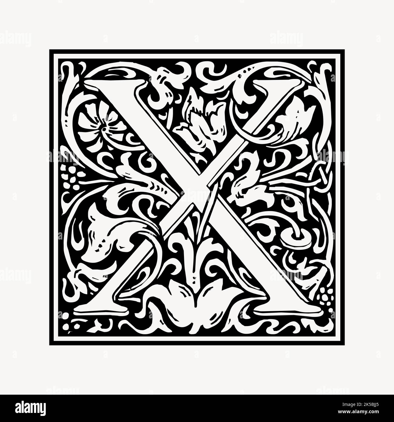 Letter X collage element illustration vector Stock Vector Image & Art ...